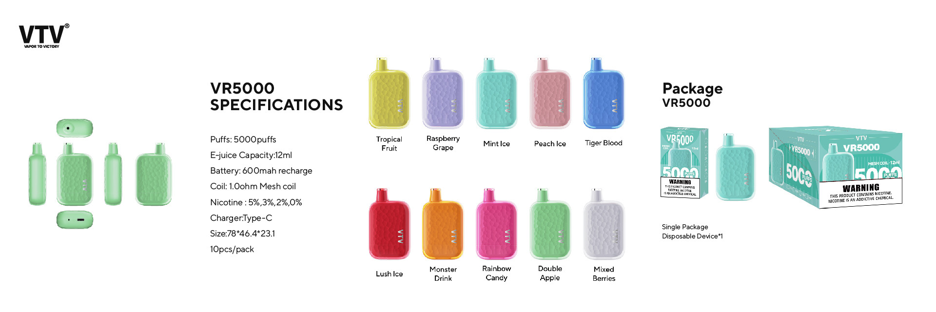 Quality Big Puff Vape & 10000 Puffs Disposable Vape factory from China