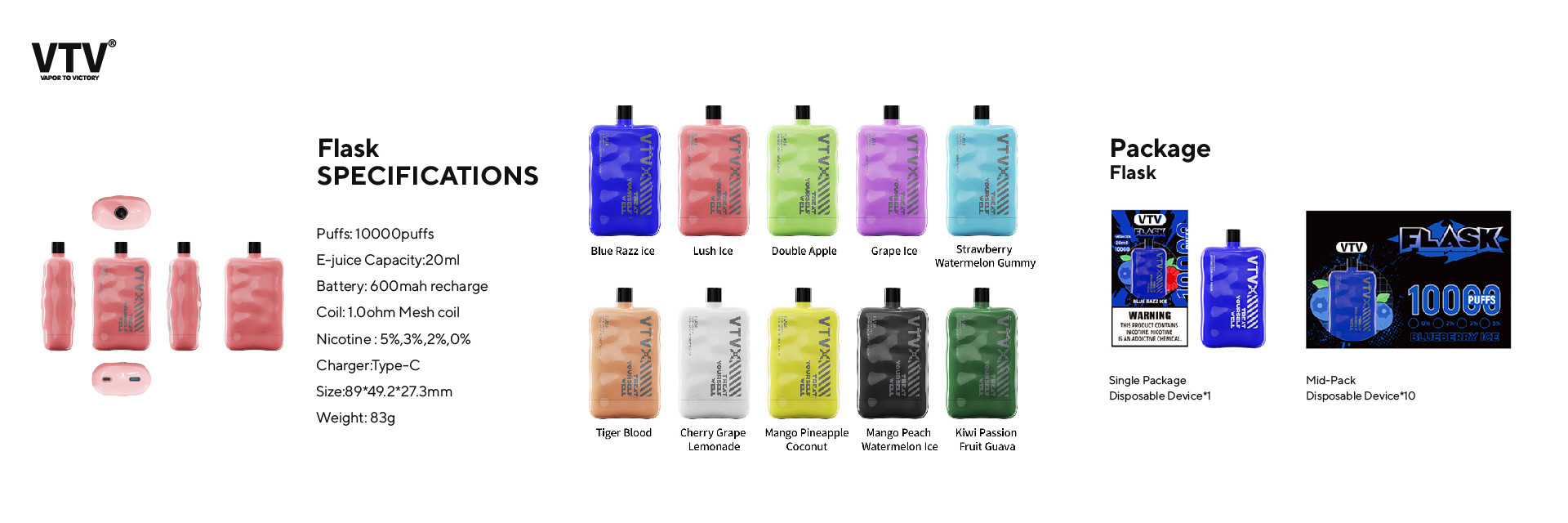 Quality Big Puff Vape & 10000 Puffs Disposable Vape factory from China